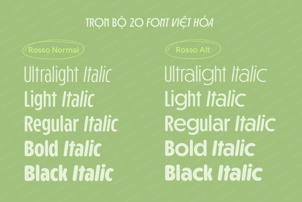 DFVN Rosso Rounded Việt hóa (20 font)