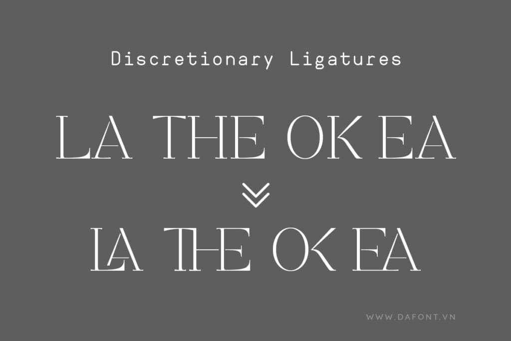 Cách sử dụng Font Ligatures trong Photoshop, Illustrator