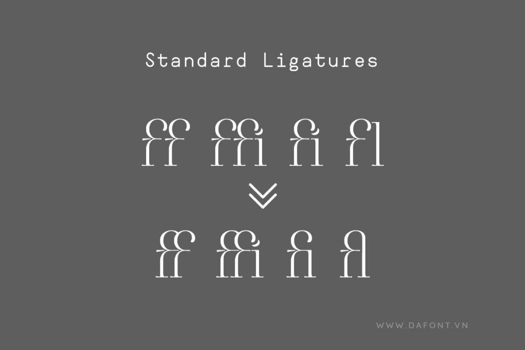 Cách sử dụng Font Ligatures trong Photoshop, Illustrator