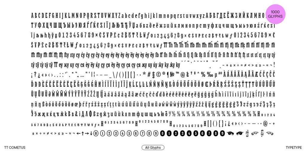 TT Cometus Font Family Free Download