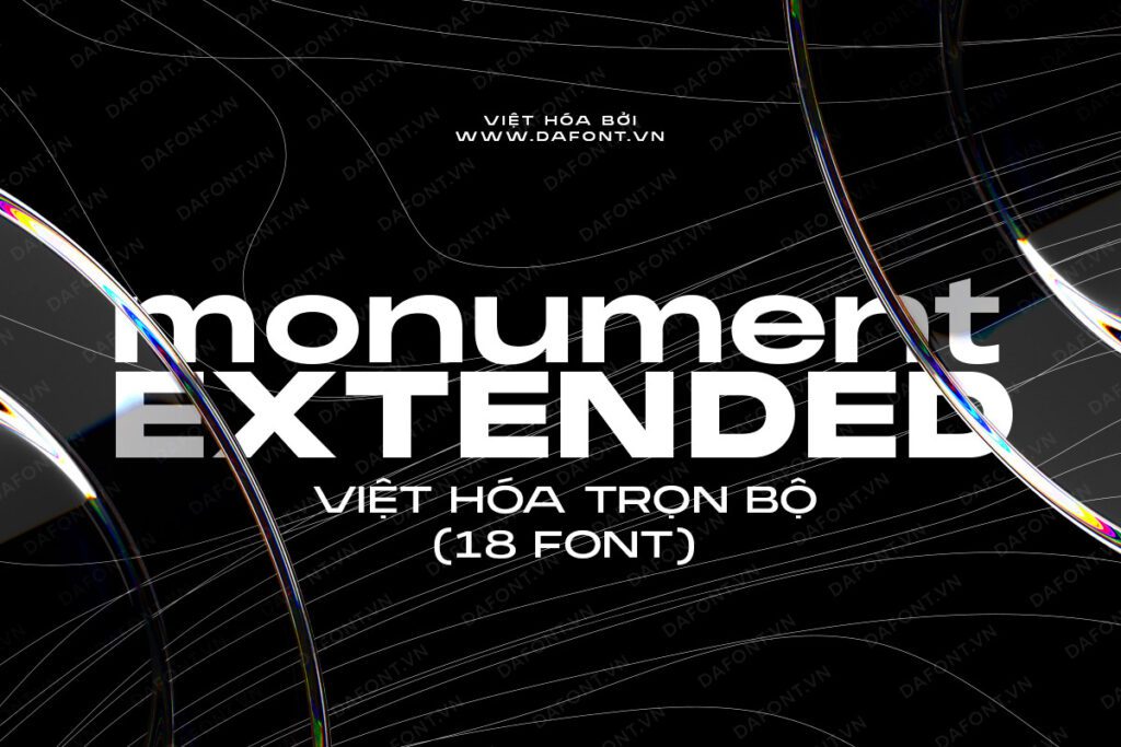 DFVN Monument Extended Việt hóa (18 font)